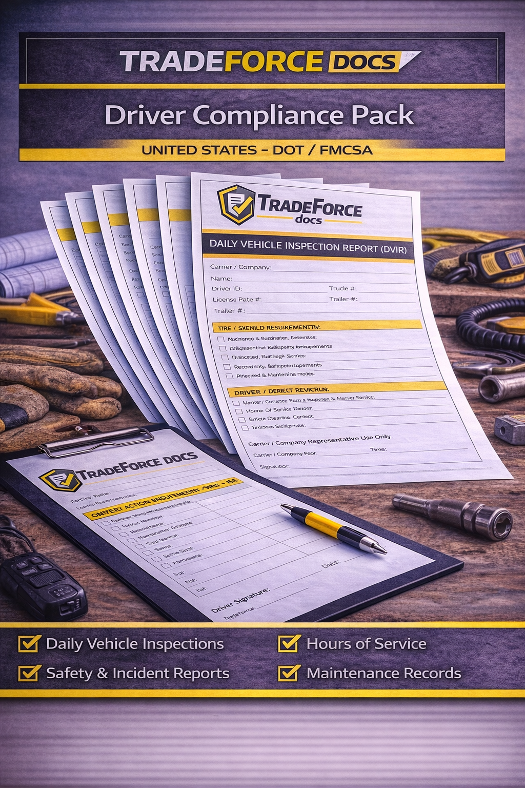 Commercial Driver Compliance Package – USA | DOT / FMCSA Compliance PD ...